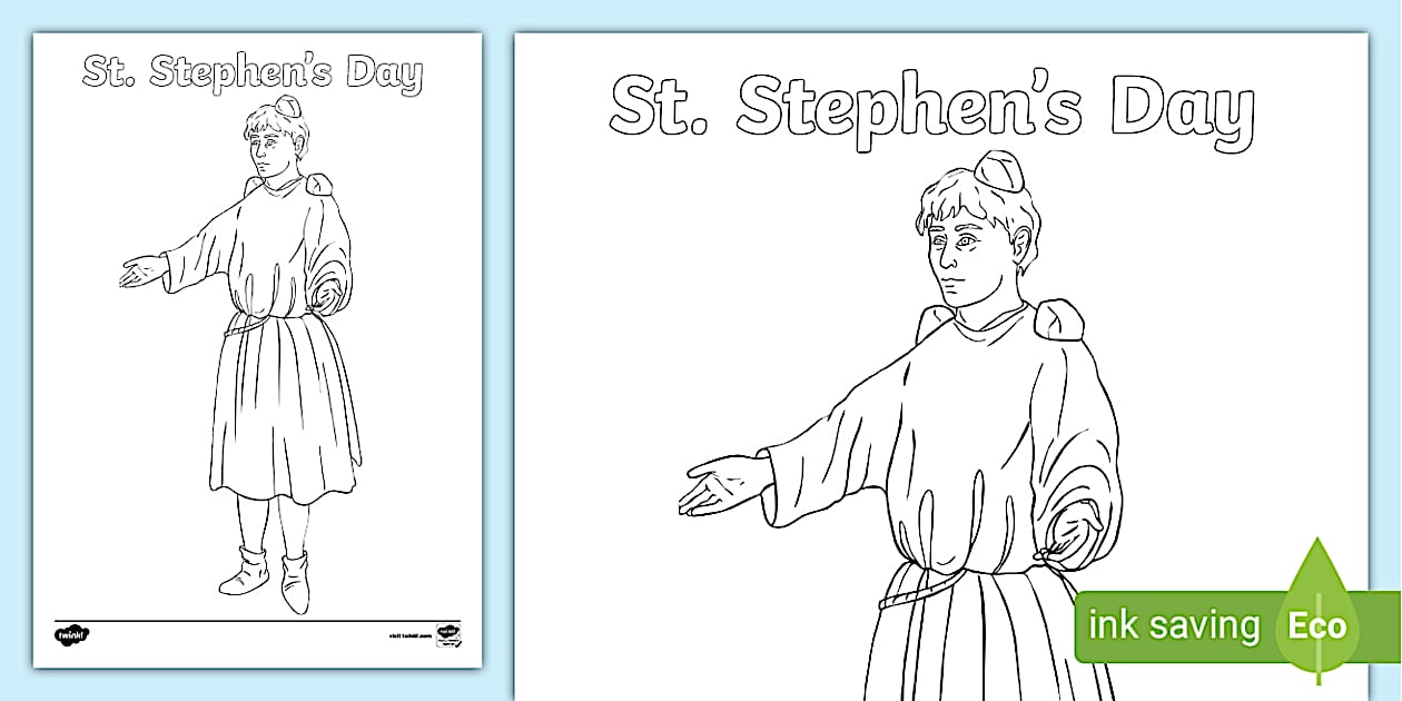 St. Stephen's Day Colouring Activity | Primary Resources