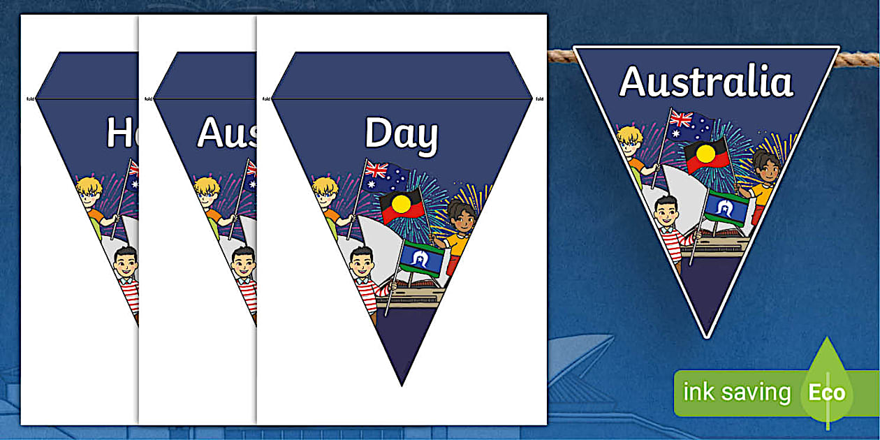 Happy Australia Day Bunting - Australia Day Decorations