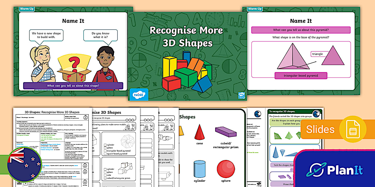 Phase 1 Space: 3D Shapes (Recognise More 3D Shapes) Lesson 3