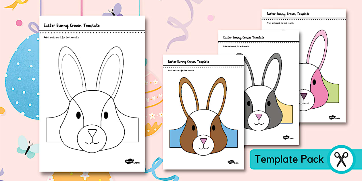 Easter Bunny Ears Crown | Easter Craft Printables - Twinkl
