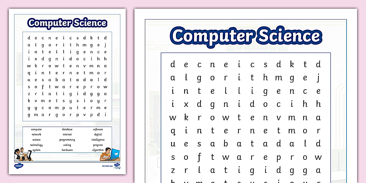 KS2 Computer Science Word Search (teacher made) - Twinkl