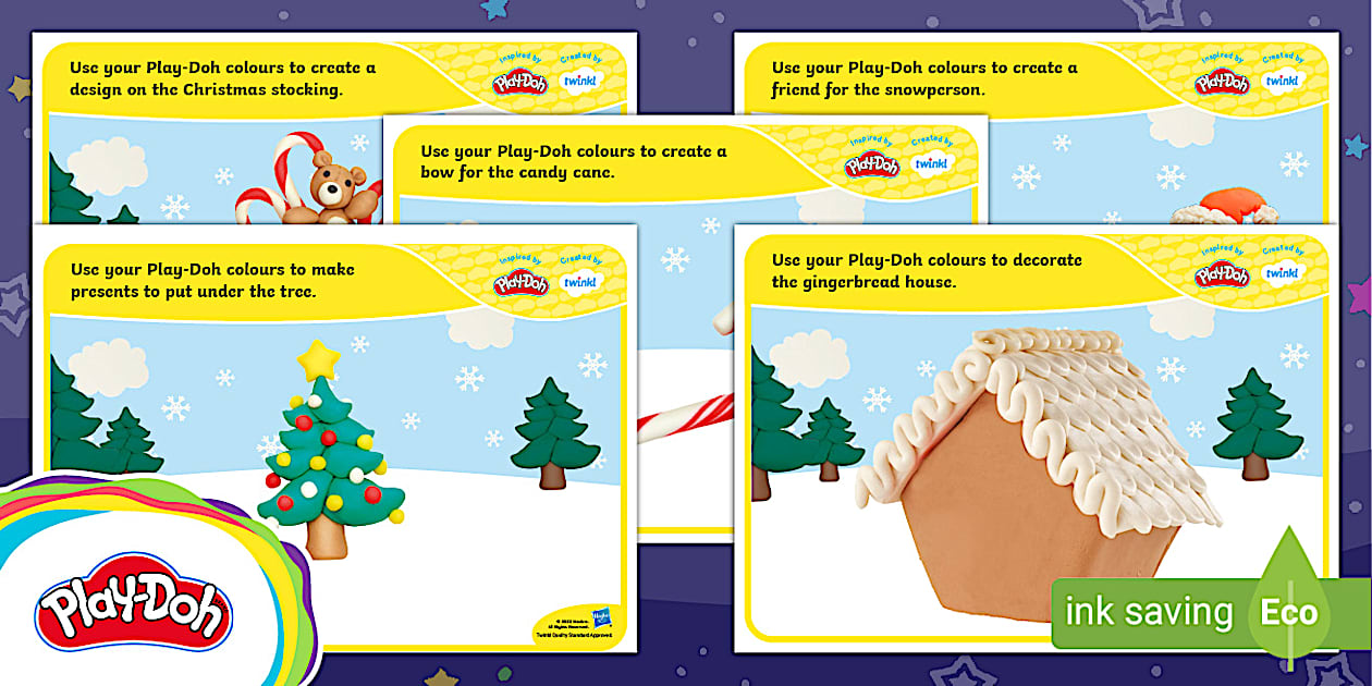 FREE! - Play-Doh: Christmas Mats (teacher made) - Twinkl