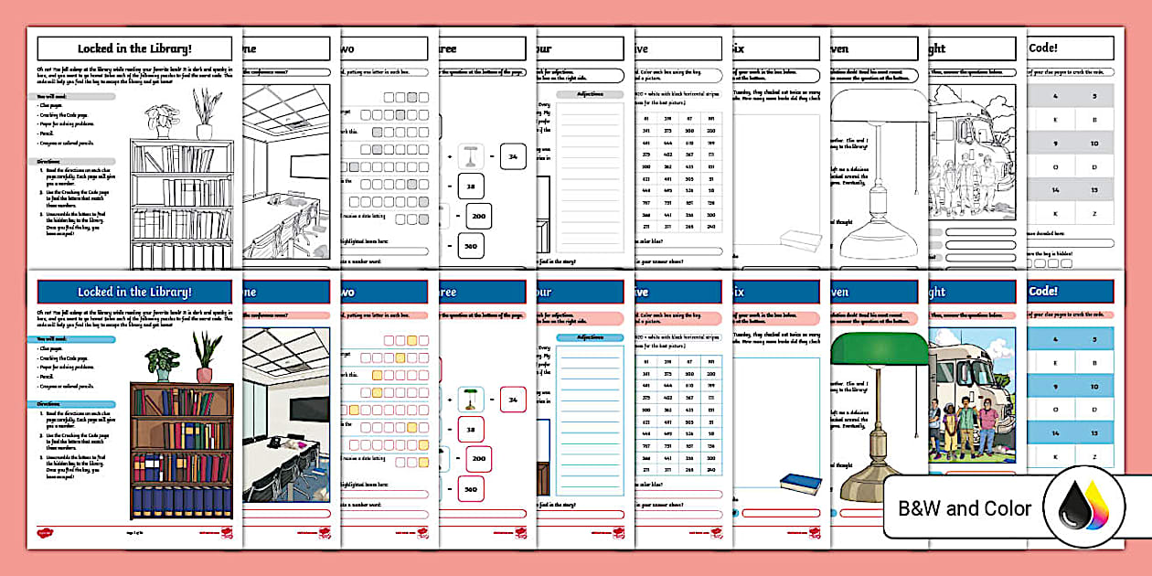 Escape the Library Escape Room Answer Key | Twinkl USA