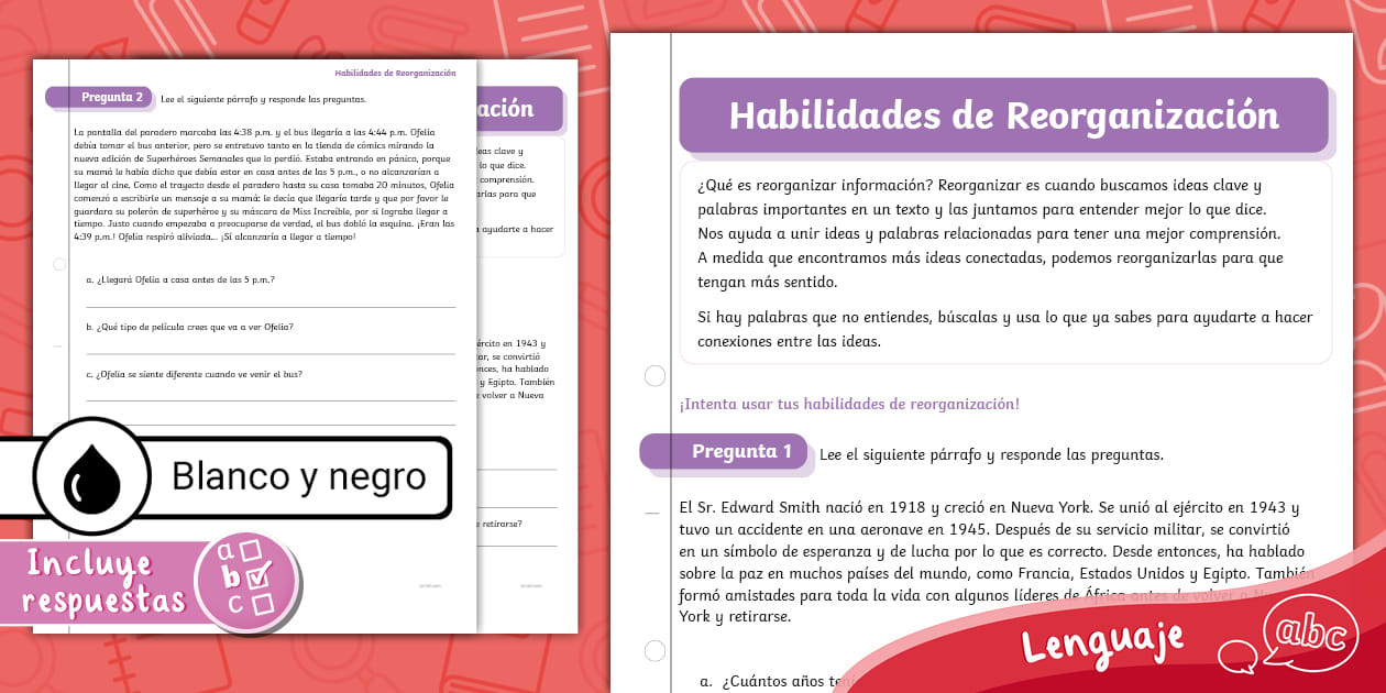 Guía | Trabajo | Habilidades | Reorganización