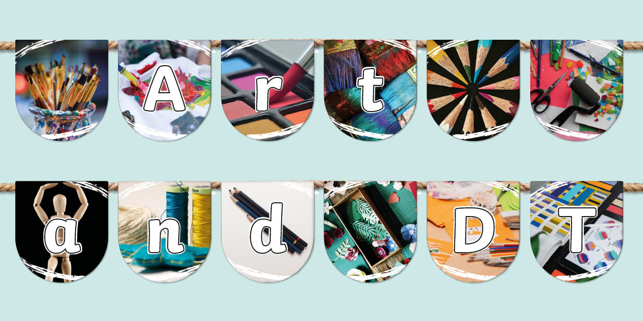 Art and DT Photo Display Bunting (Teacher-Made) - Twinkl