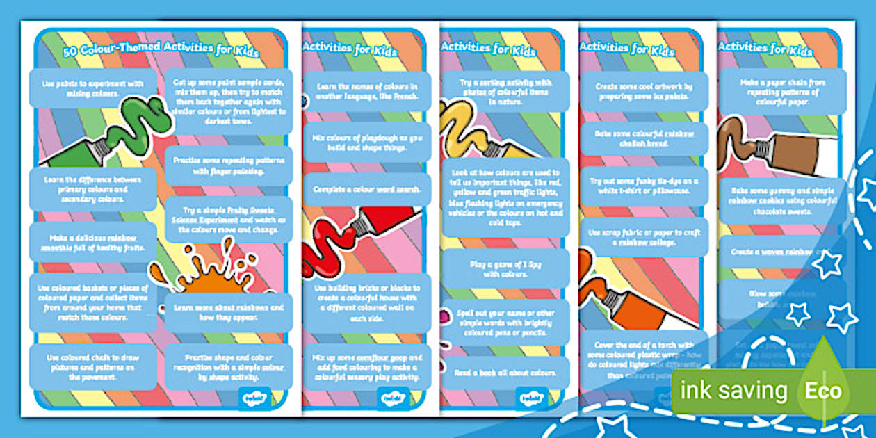 50 Colours-Themed Activities for Kids (Ages 2-5) - Twinkl
