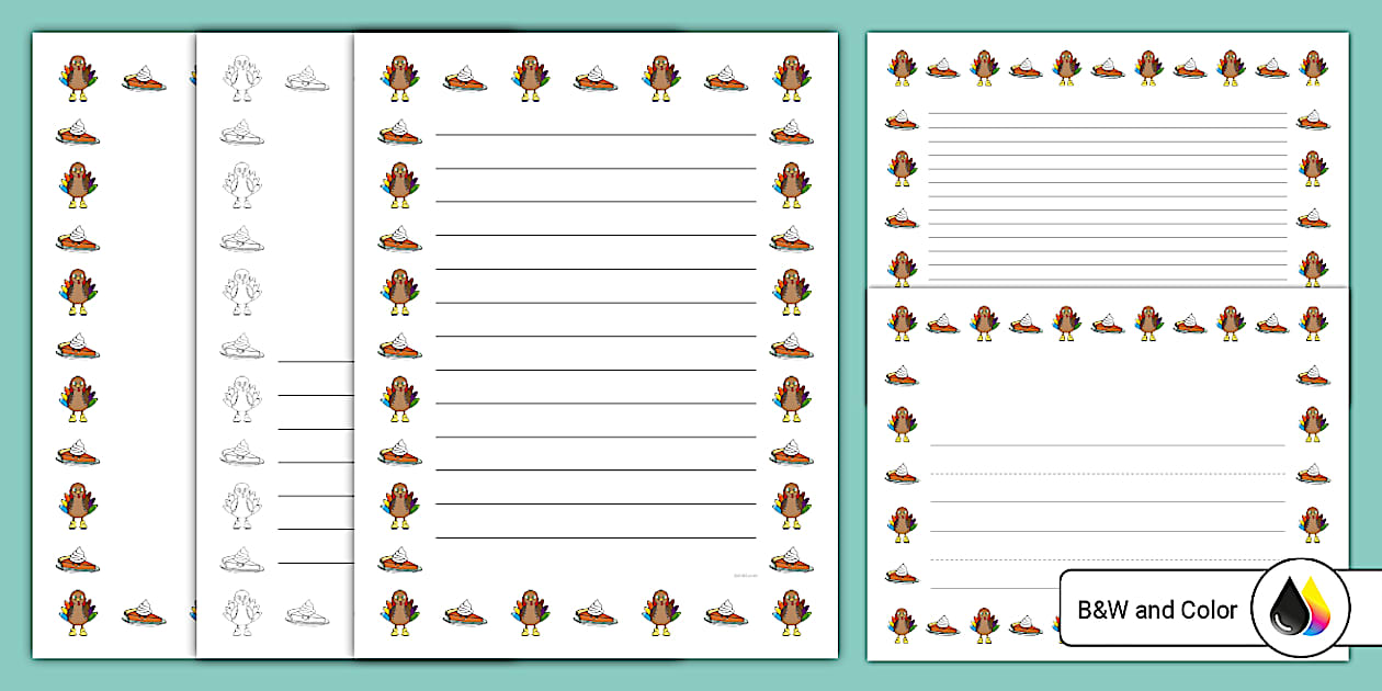 Thanksgiving Writing Paper | Resource | Twinkl USA