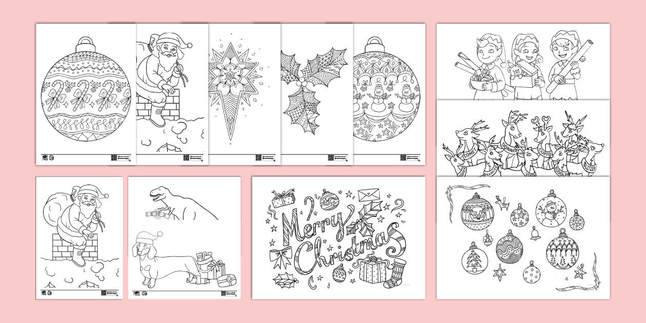 Supply Teachers Bumper Pack of Christmas Festive Colouring