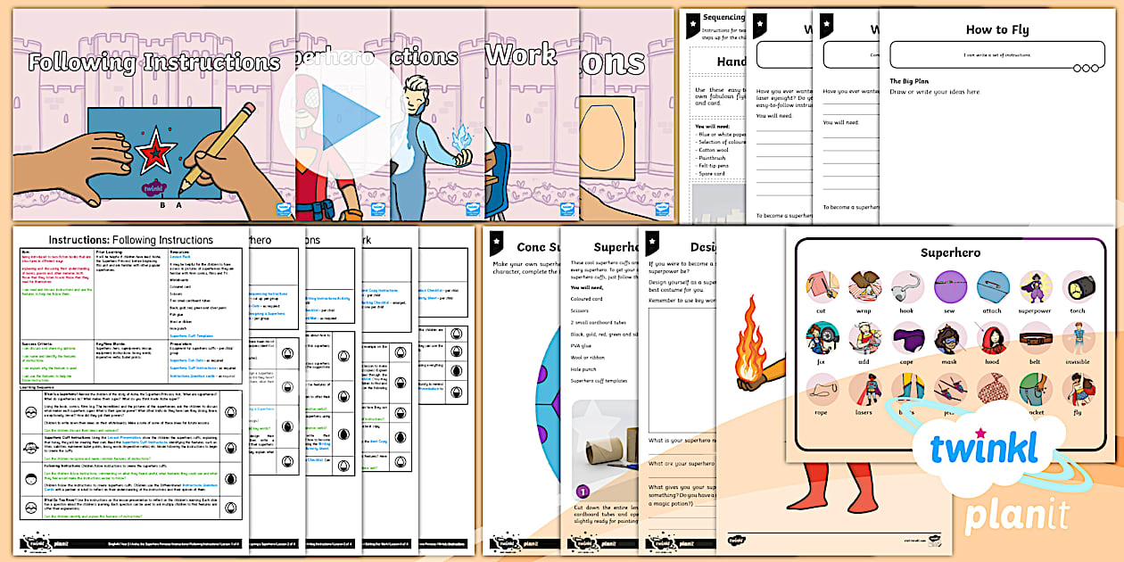 Superheroes: Aisha, the Superhero Princess: Instructions Y2 Genre Unit Pack