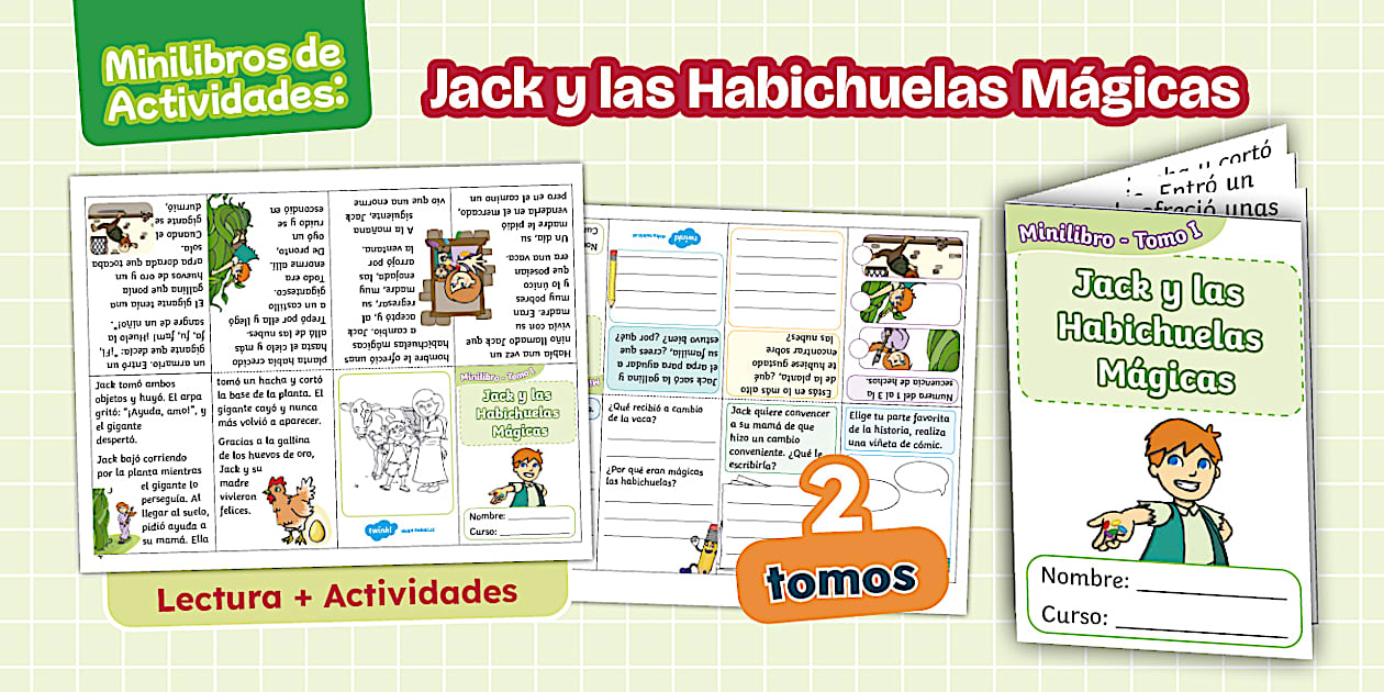 Minilibro Jack Y Las Habichuelas Cuento Lectura 1