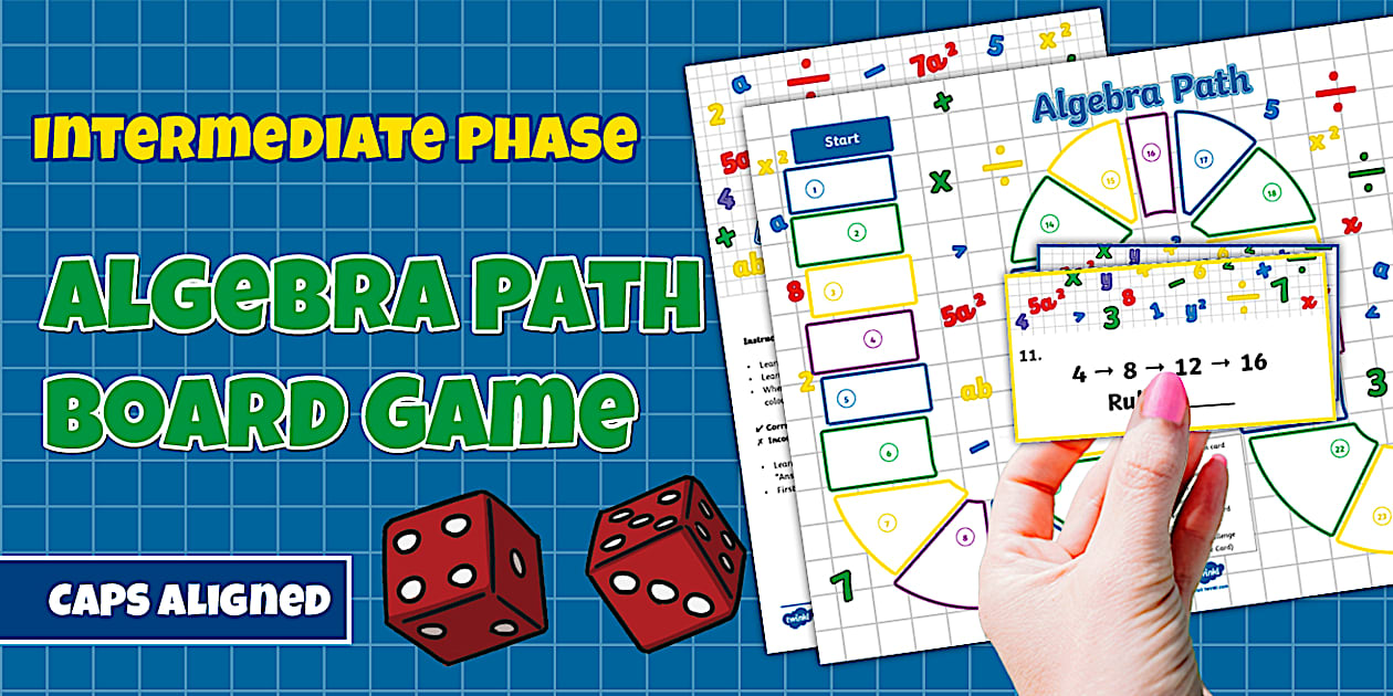 Intermediate Phase – Mathematics – Algebra Path – Board Game