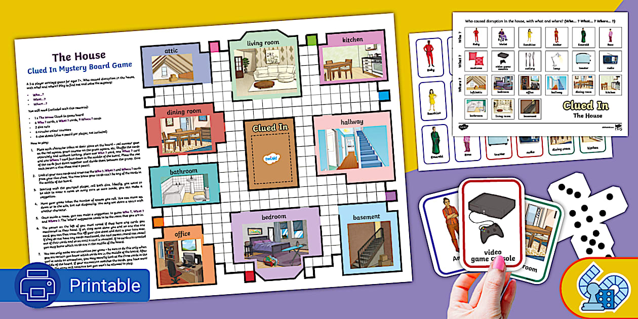 At Home Clued In Mystery Board Game (teacher made) - Twinkl