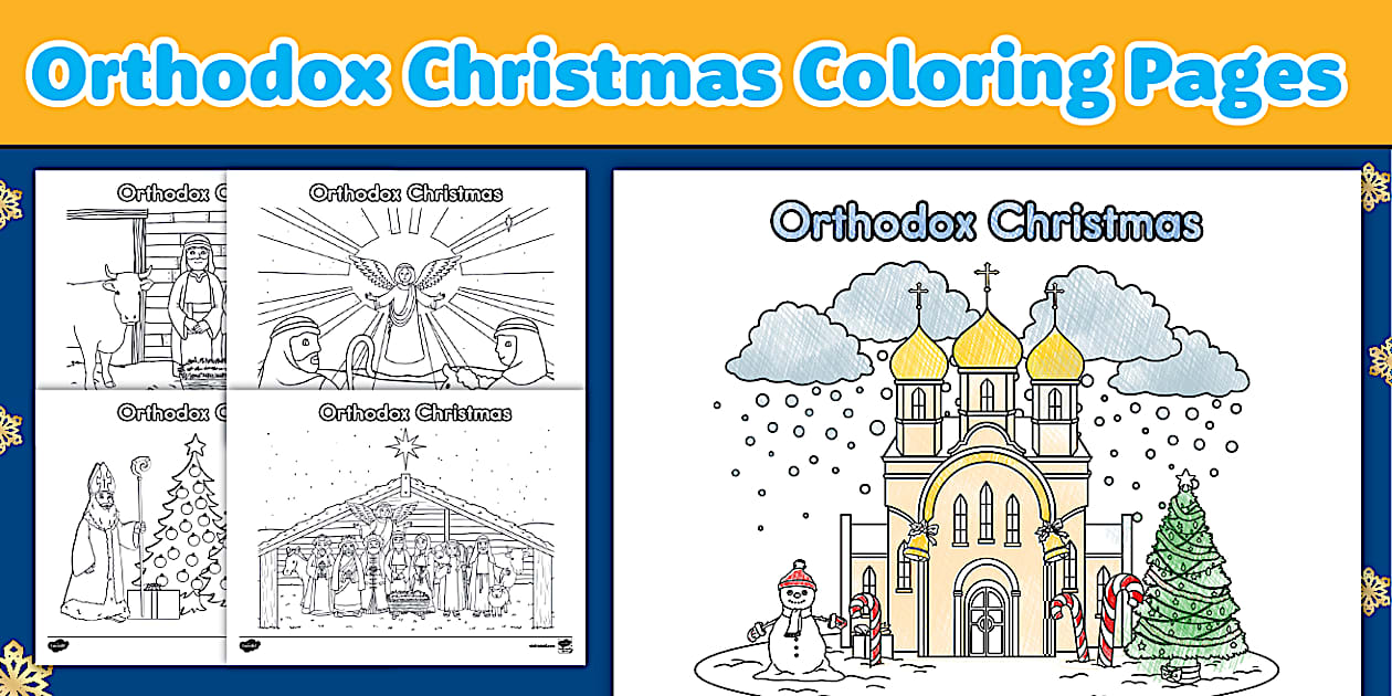 Orthodox Christmas Coloring Pages