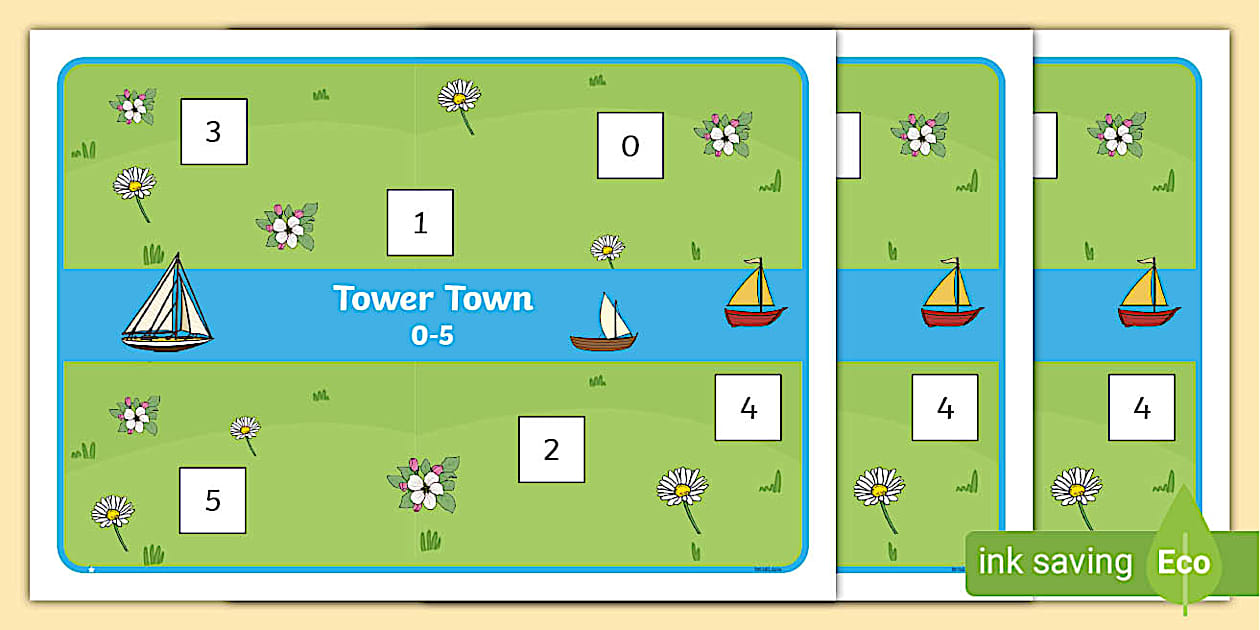 Maths Counting Cubes - Cube Counting Activity Mats for Kids