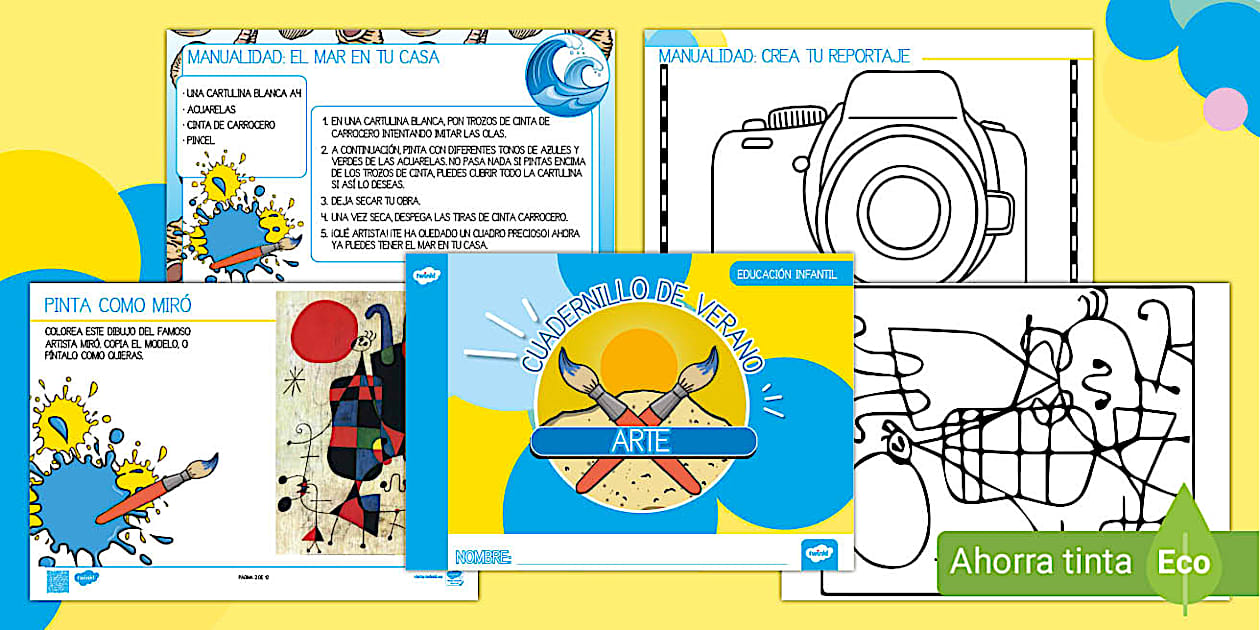 Cuadernillo de Verano: Arte - Educación Infantil - Twinkl