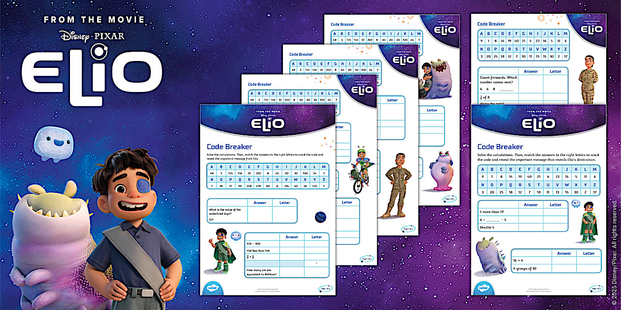 👉 Elio: Maths Code Breaker Pack