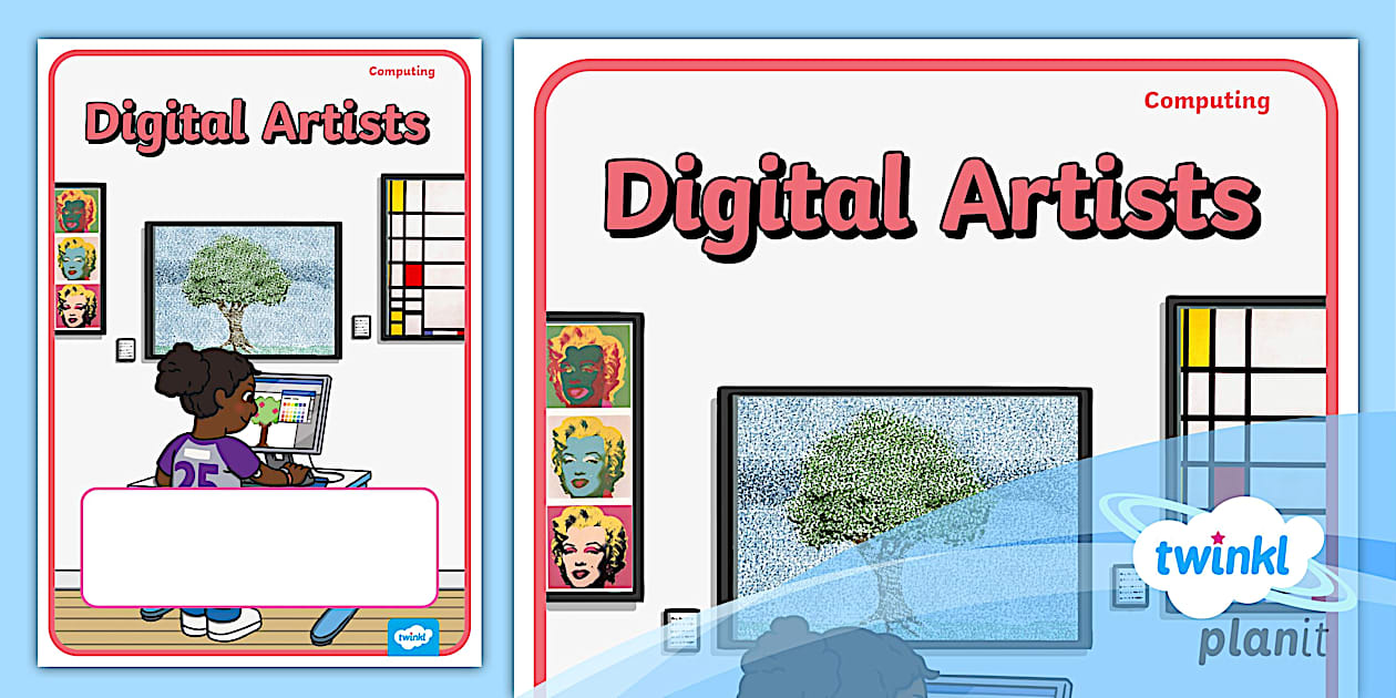 Computing: Digital Artists: Year 2 Unit Book Cover - Twinkl