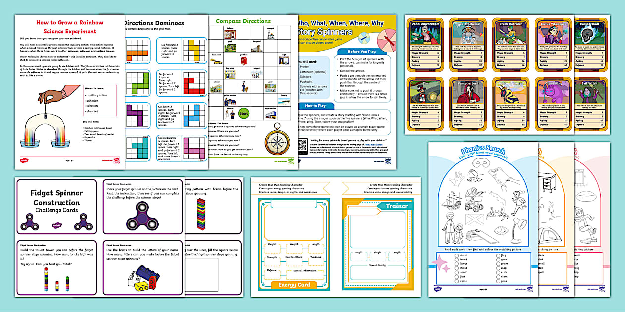 Pack de juegos y actividades para campamentos de inglés