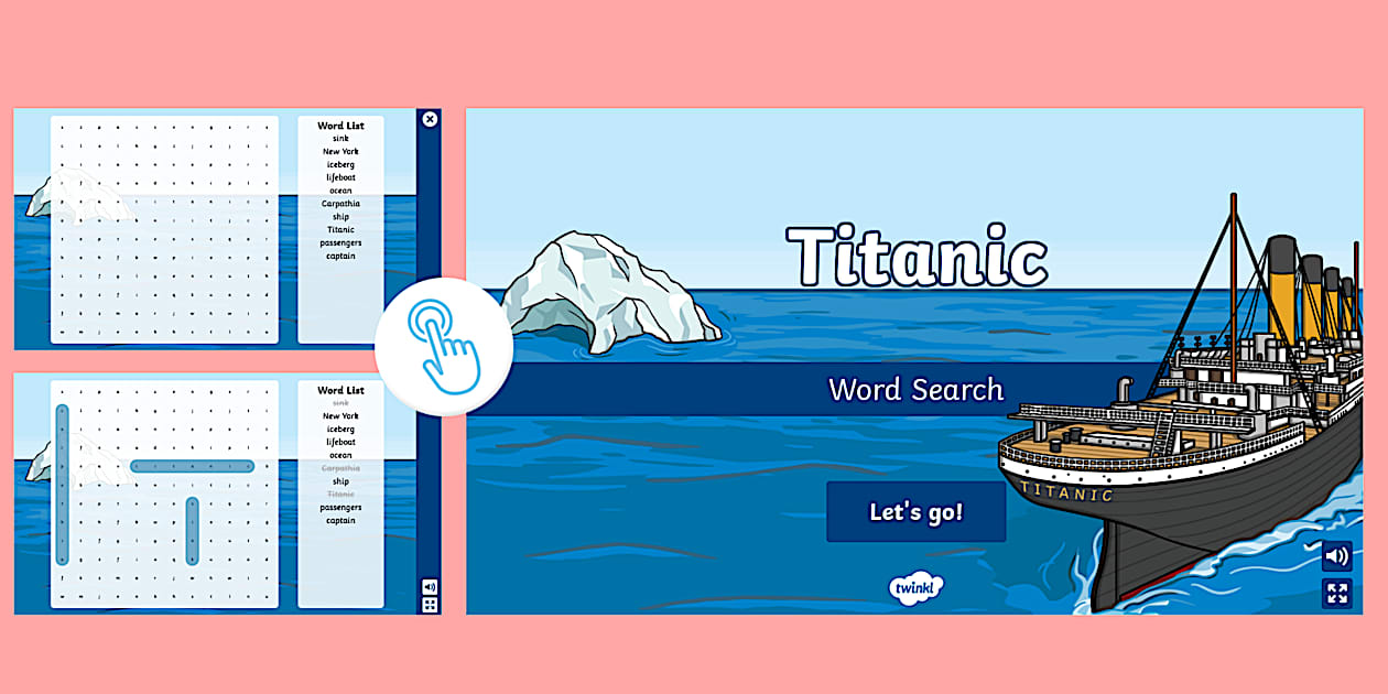 The Titanic Interactive Word Search (Teacher-Made) - Twinkl