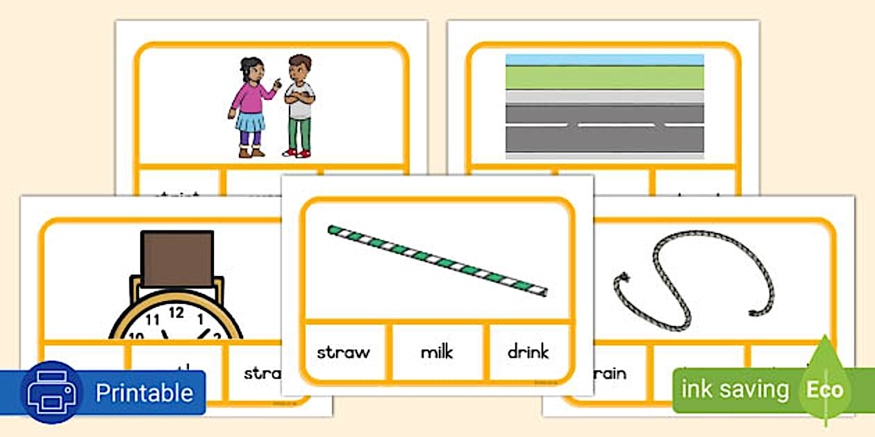 Grade 2 Phonics: str- sound peg card activity (teacher made)