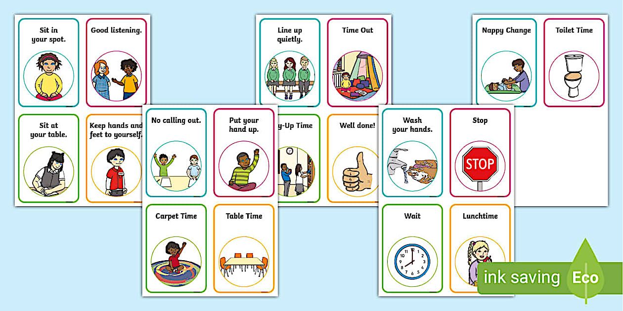 Behavior Prompt Cards (Teacher-Made) - Twinkl