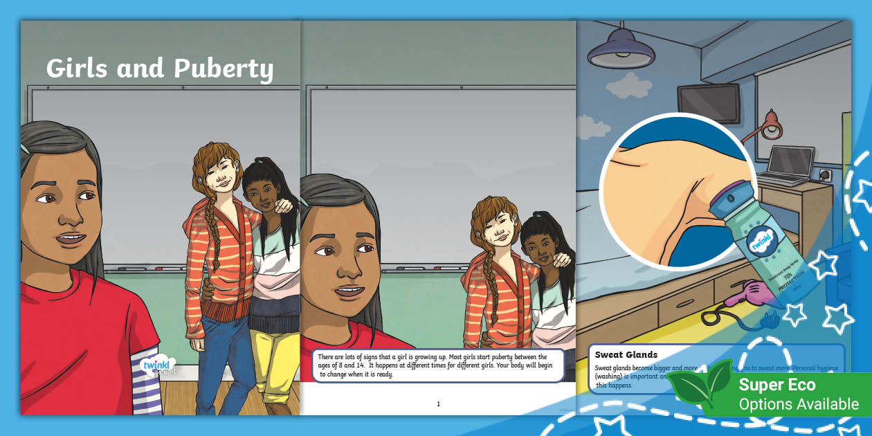 Girls and Puberty eBook (teacher made) - Twinkl