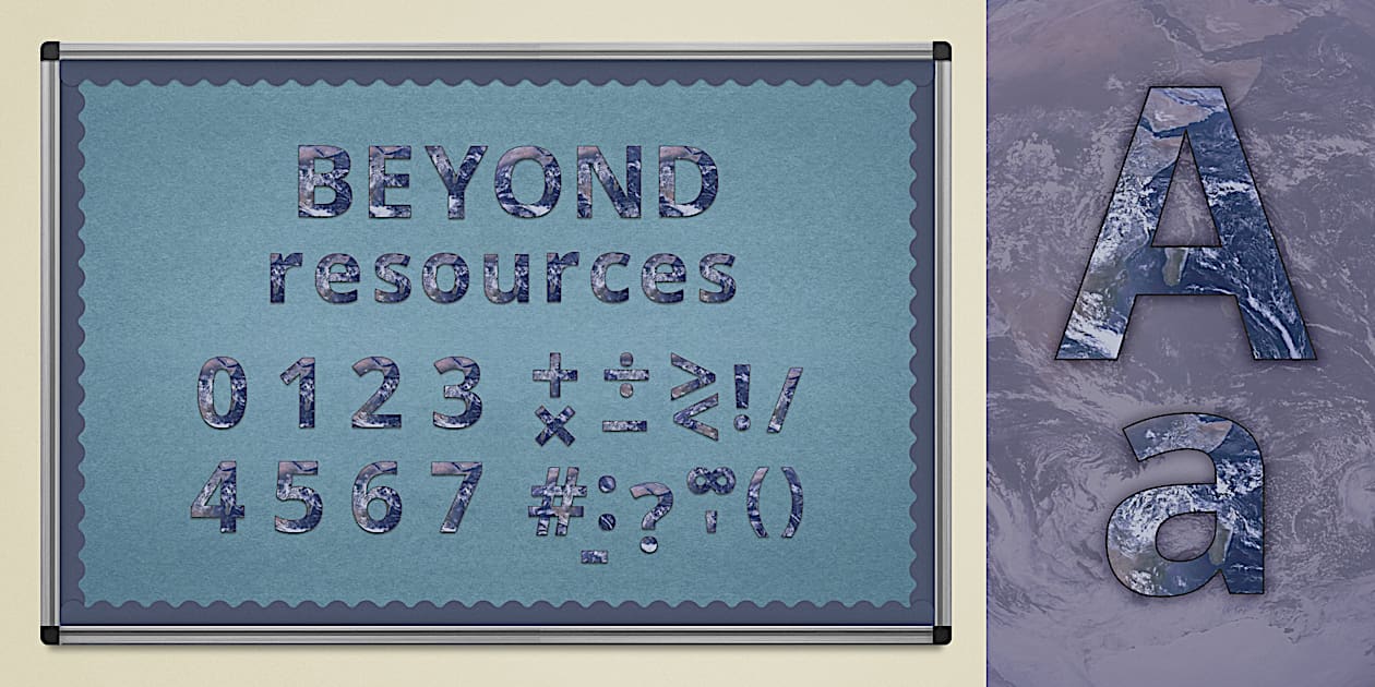 Beyond Geography Display Lettering (teacher made) - Twinkl