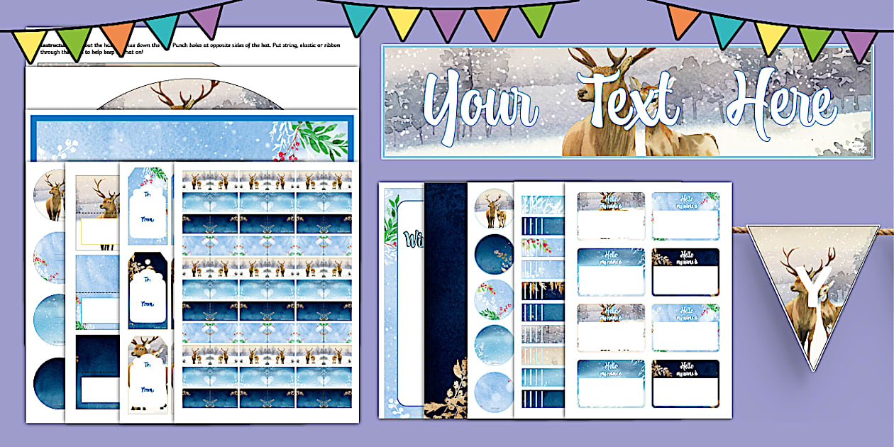 Winter Wonderland Printables | Twinkl Party (teacher made)