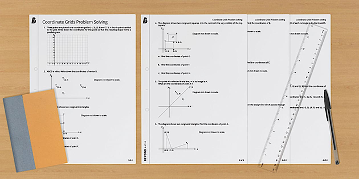 👉 Problem Solving: Coordinate Grids Worksheet | KS3 Maths