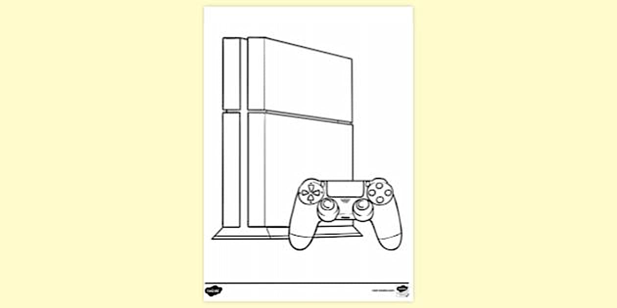 FREE Gaming Colouring | Console Colouring Sheet | Twinkl