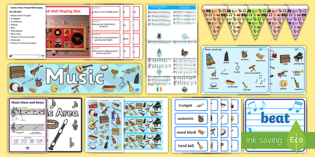 Music Wall Resource Pack | Display Resources