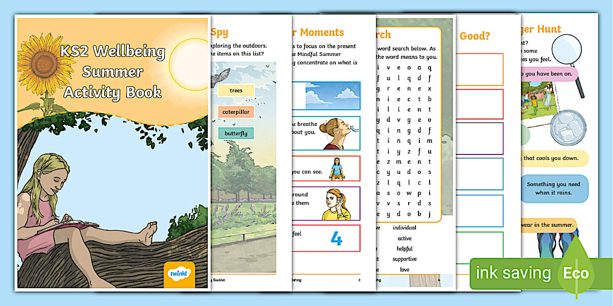 KS2 Wellbeing Summer Activity Booklet - Wellbeing Resources