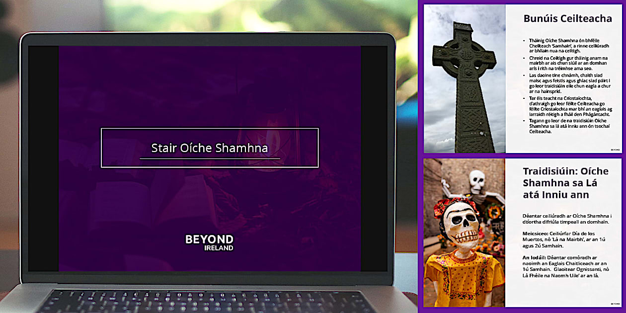 Stair Oíche Shamhna PowerPoint (teacher made) - Twinkl