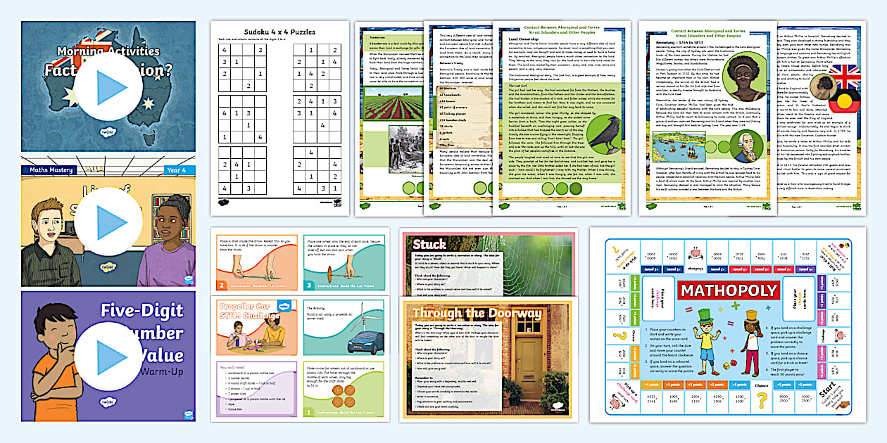 Year 4 Term 1 Week 9 Remote Home Learning Pack Australia