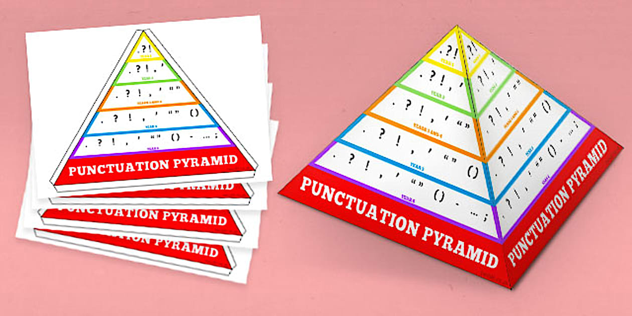 Punctuation Pyramid 3D New Curriculum (teacher made)