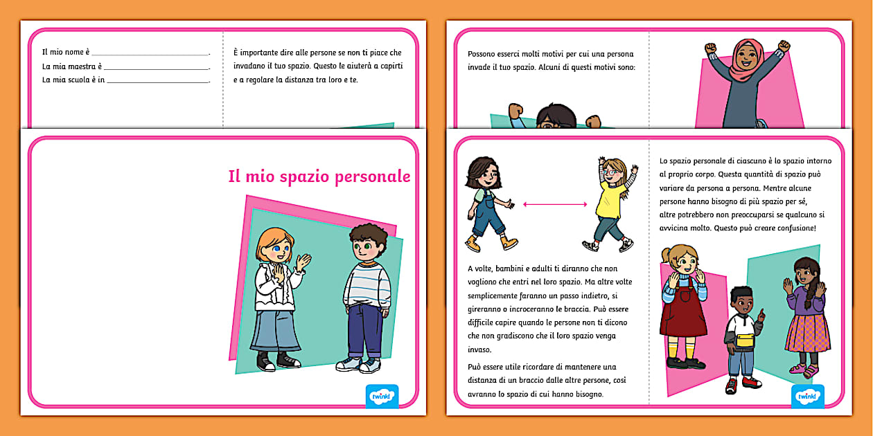 Storia sociale - Il mio spazio (teacher made) - Twinkl