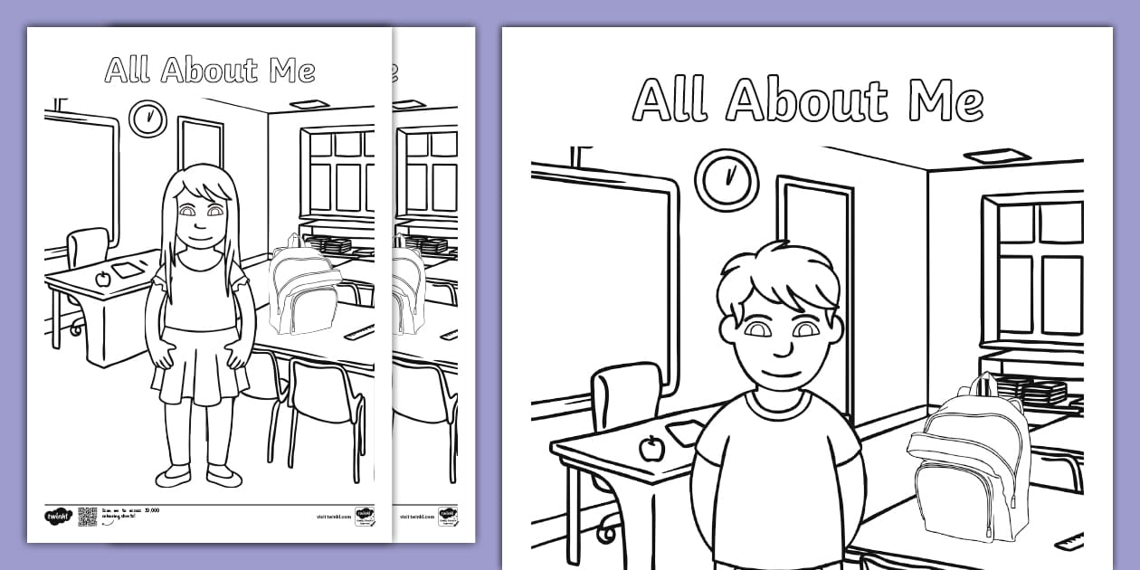 All About Me Colouring Pages | Twinkl Colouring Sheets