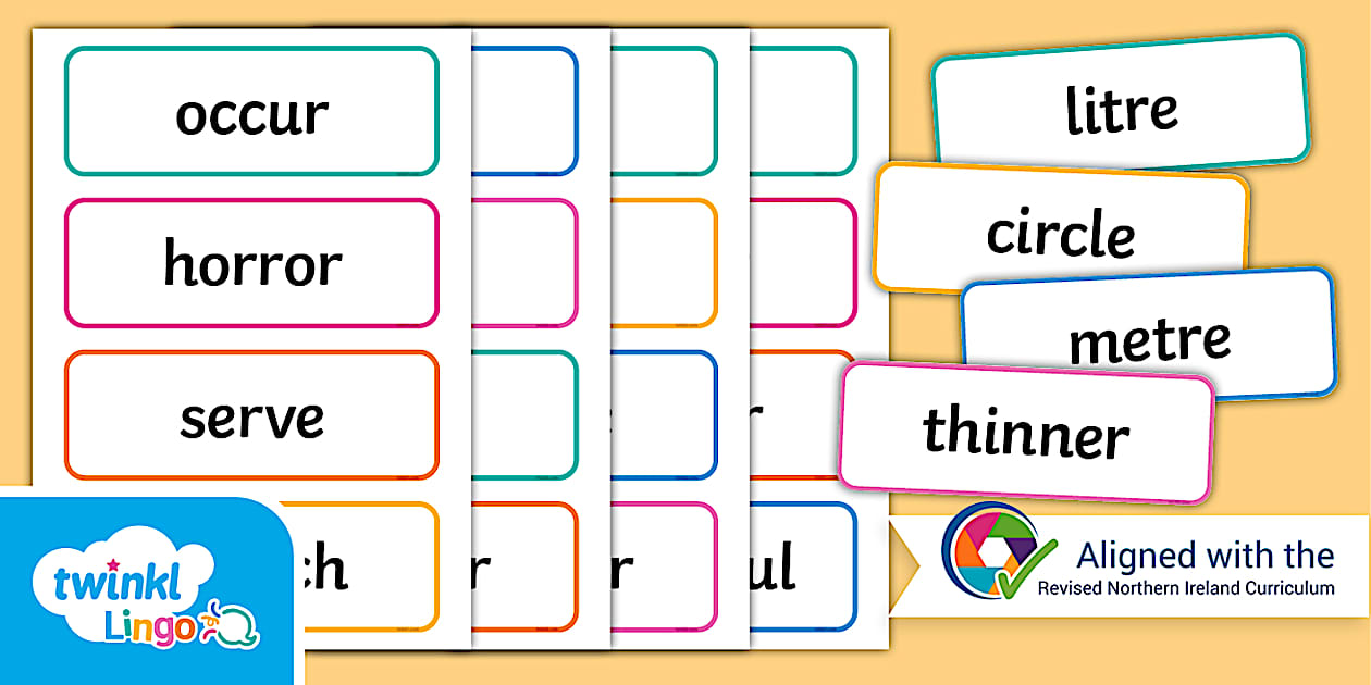 Linguistic Phonics Stage 5/6 Phase 4a 'er' Sound Word Cards