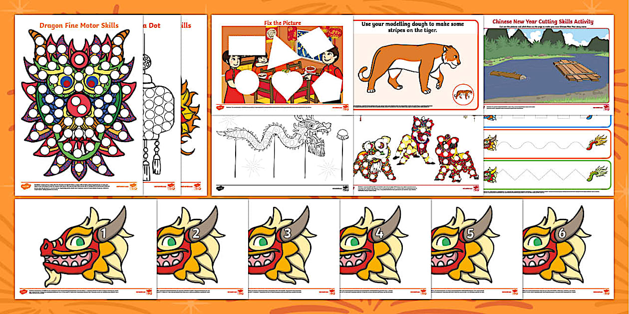 Chinese New Year Fine Motor Skills Pack | Twinkl - Twinkl