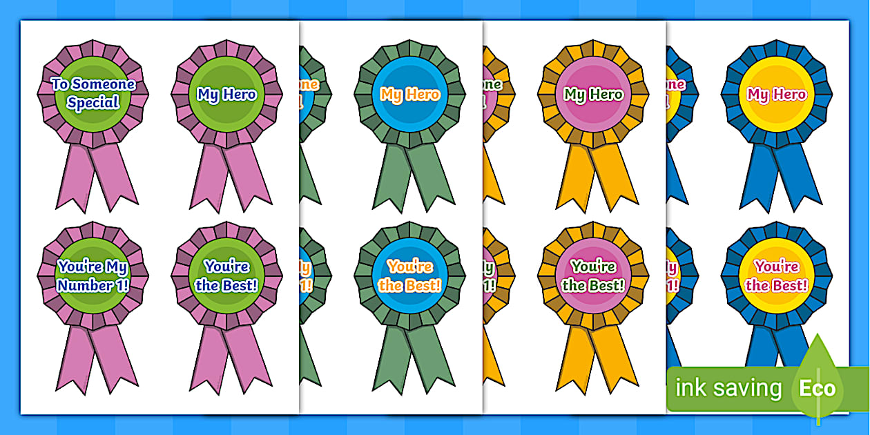Father's Day Father Figures Badges - Twinkl - KS1