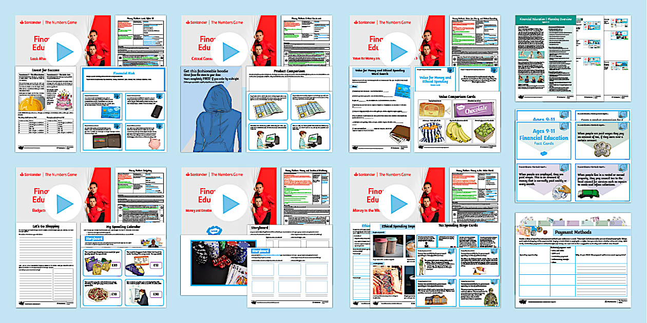 Financial Education Complete Lesson Pack - Ages 9-11