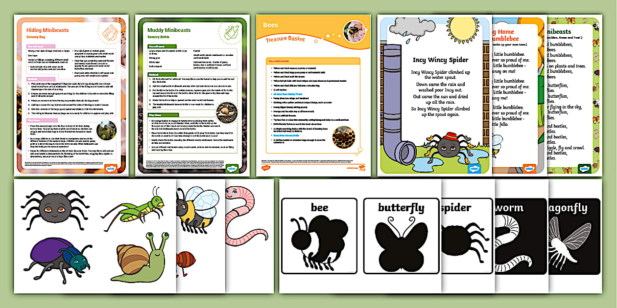 Nursery Activities for 0-2 Year Olds | Minibeasts Resources
