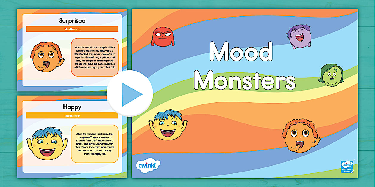 Meet the Mood Monsters PowerPoint (teacher made) - Twinkl