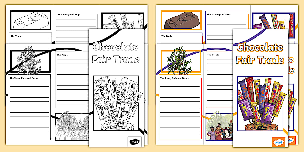 Chocolate Fair Trade Leaflet Template (teacher made)