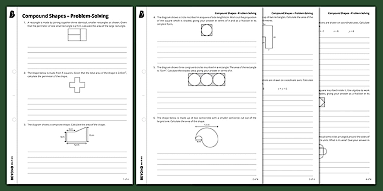 👉 Compound Shapes Problem Solving | KS3 Maths | Beyond