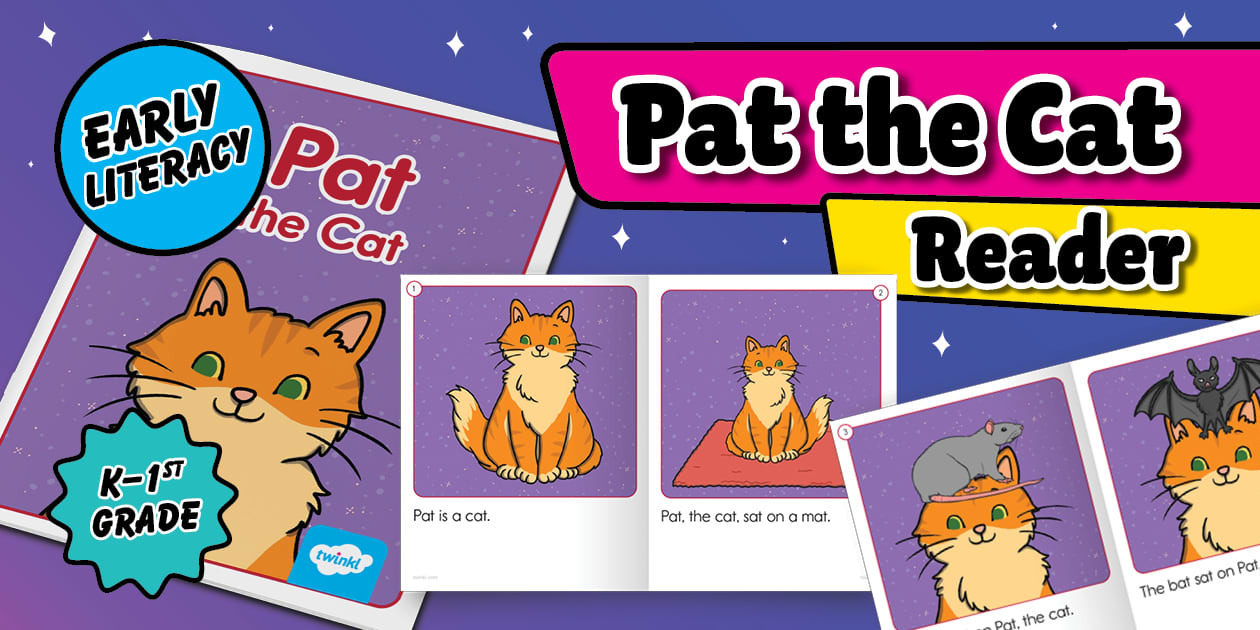 Pat the Cat -at Word Family Emergent Reader (teacher made)