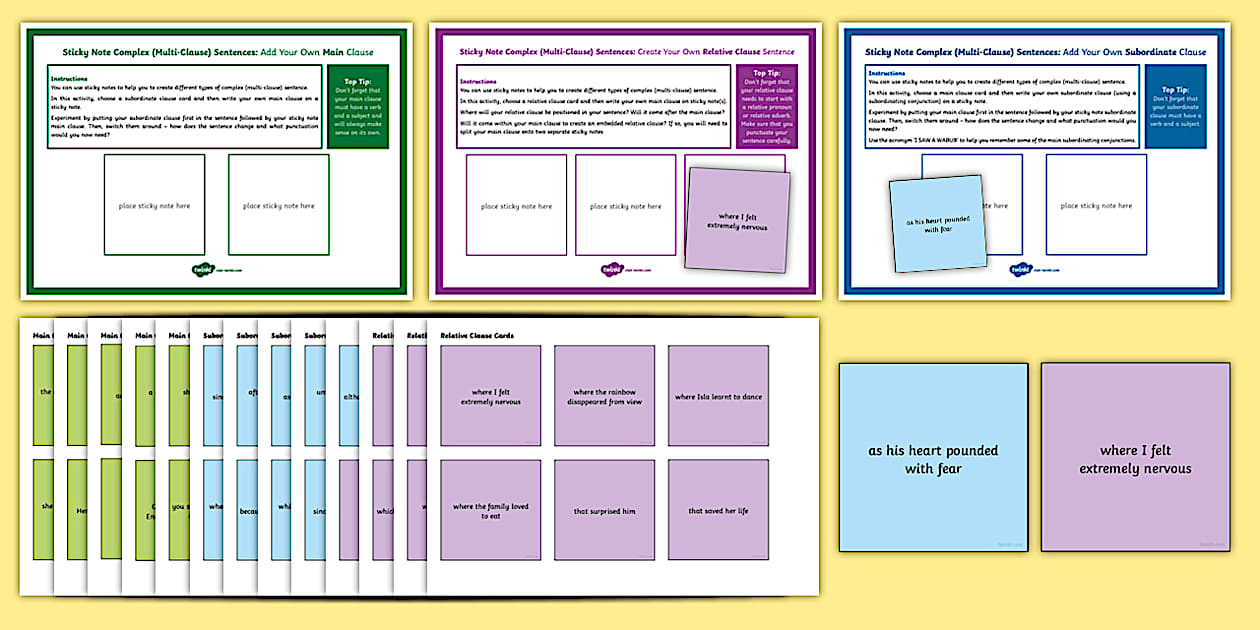 Editable What Is a Complex Sentence?: Complex (Multi Clause) Sentence ...