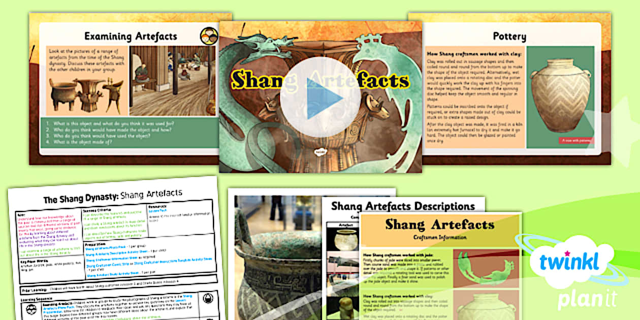 History: The Shang Dynasty: Shang Artefacts UKS2 Lesson Pack 5