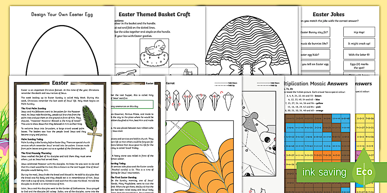Handy Easter Pack for KS2 - Easter Activities - Twinkl