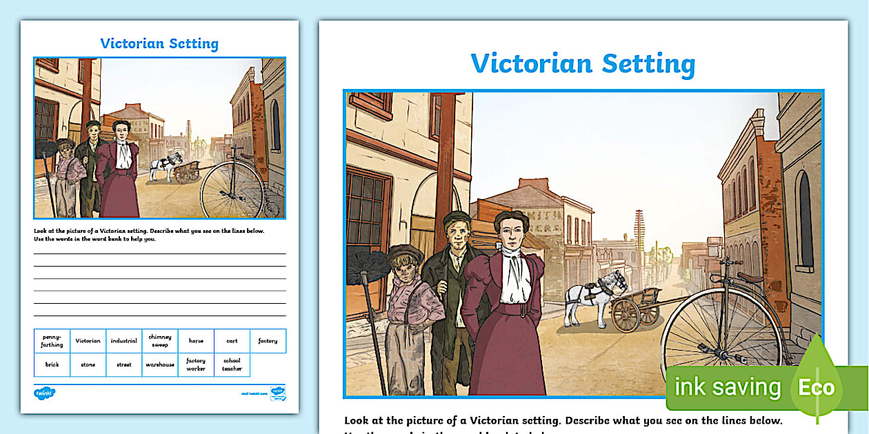 A Victorian Setting - Describe the Scene Activity - Twinkl
